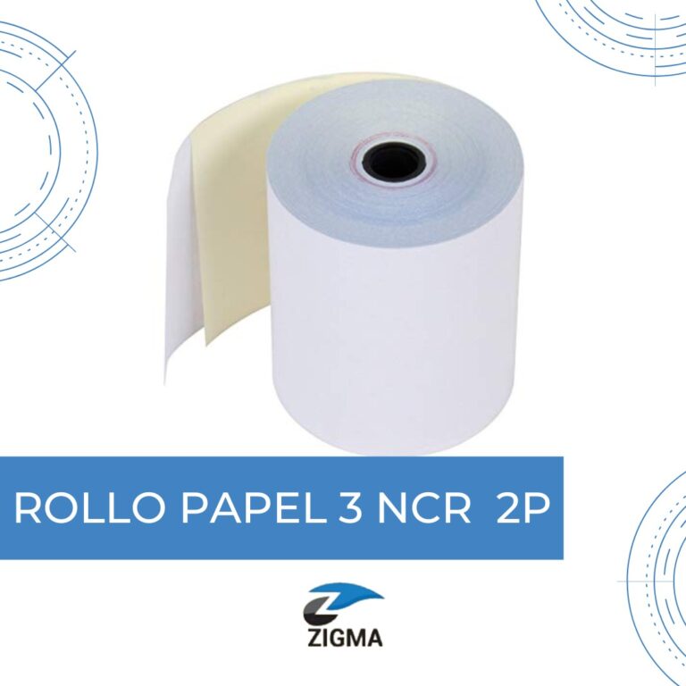 Rollo Papel 3 NCR 2P | Sin Carbón | Ideal para Facturas y Recibos